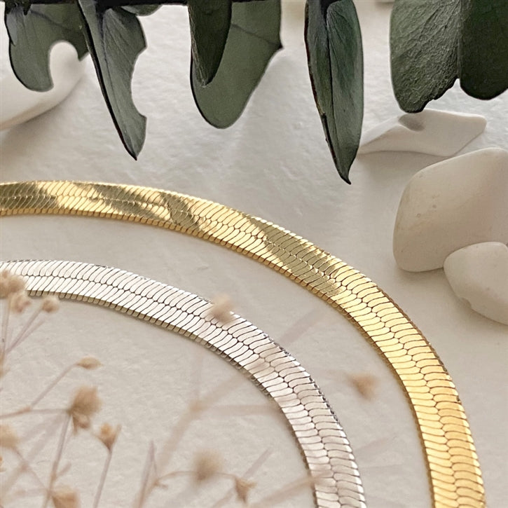 "Nirah" Snake Chain Bracelet in Gold and Silver – Rocket & Roo Boutique